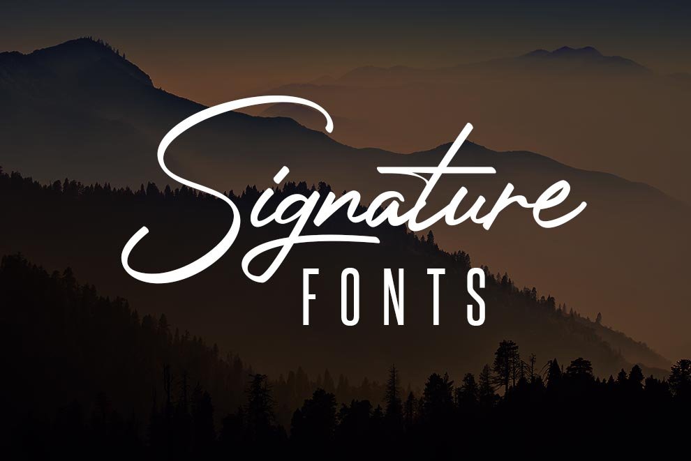 40+ Best Free Signature Fonts for Designers - Y2K FONTS