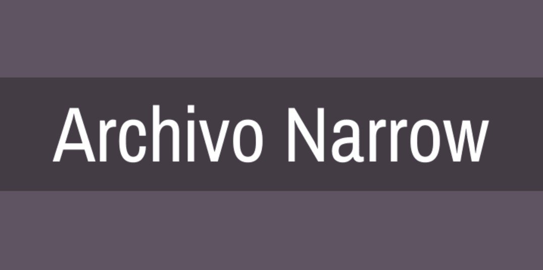 Archivo Narrow Font:Free Download - Y2K FONTS