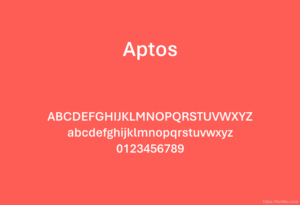 Aptos Font: Free Download - Y2K FONTS