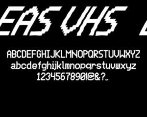 VHS Font: Free Download - Y2K FONTS