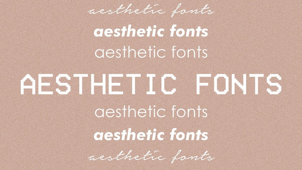 35+Best Aesthetic Fonts for Excellent Designs - Y2K FONTS